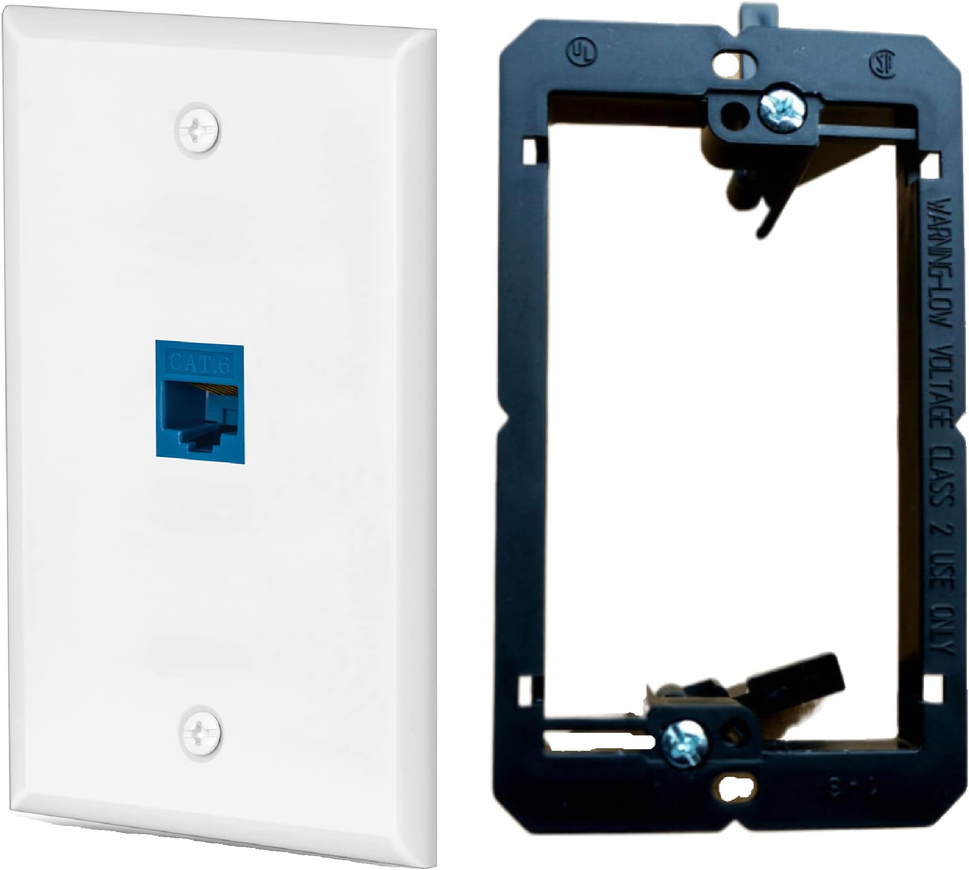 Amazon.com: HuaHengHT Ethernet Wall Plate Outlet RJ45 Network Female to ...