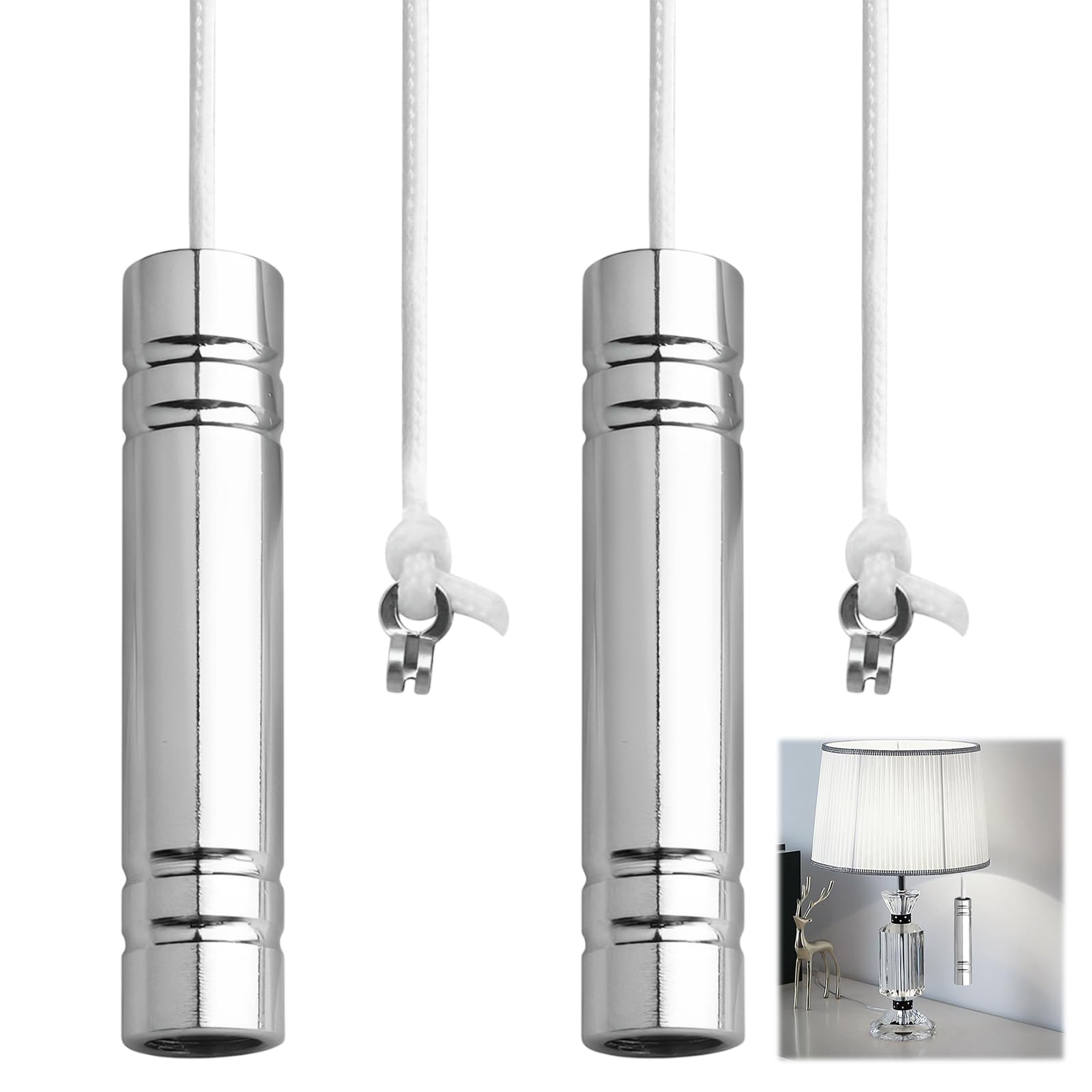 Liameph 2 PCS Bathroom Light Pull Cord,Pull Cord Light Switch Bathroom ...