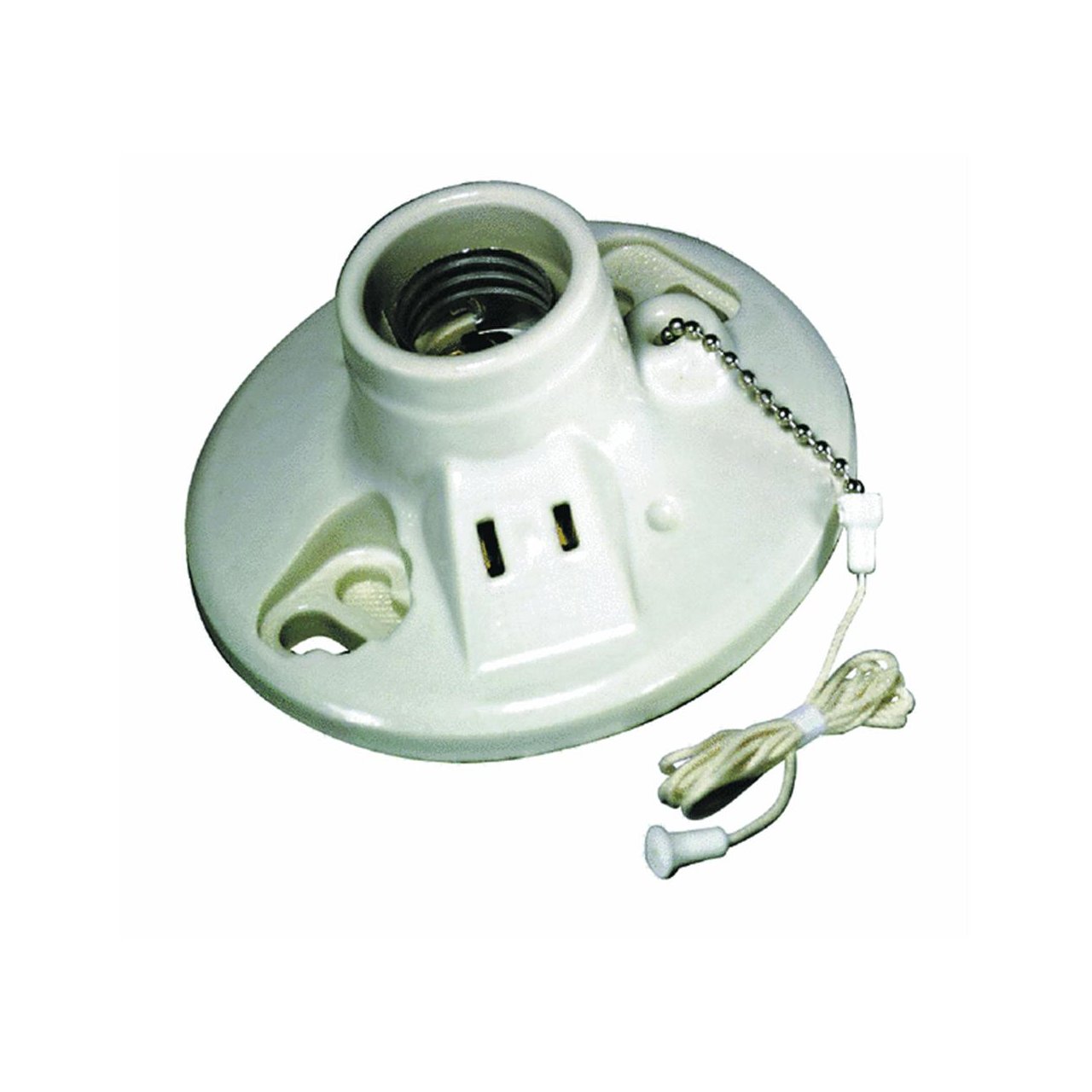 Leviton 9716-C One-Piece Glazed Porcelain Outlet Box Mount ...