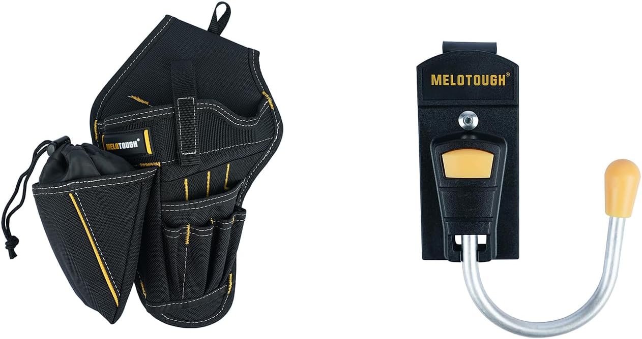 Amazon.com: MELOTOUGH Drill Holster Impact Driver Holster with Bit ...