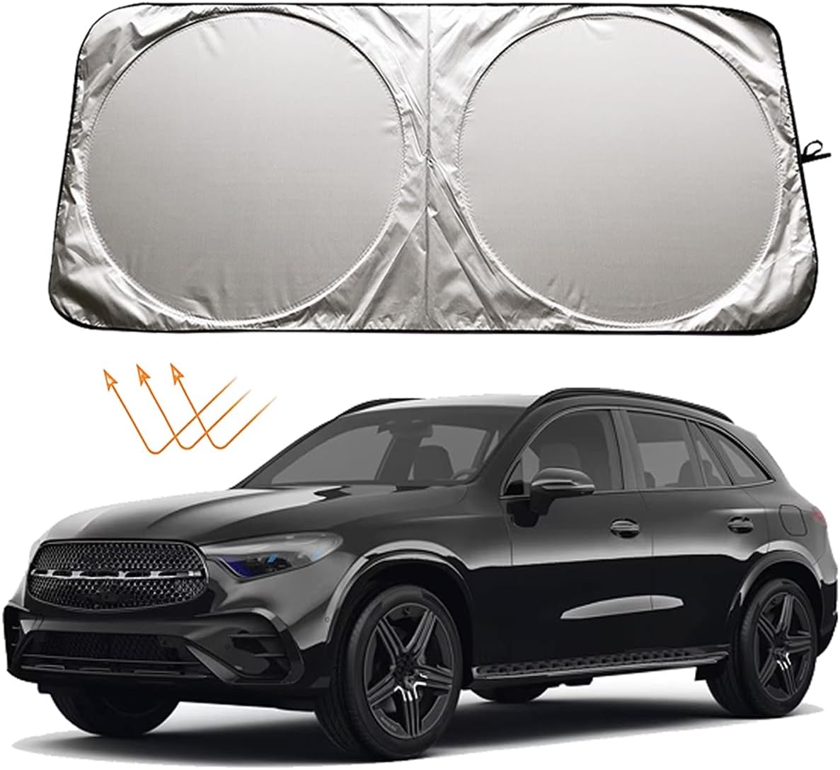 Amazon.com: XHRING Windshield Sun Shade for Mercedes Benz GLC GLC 300 ...