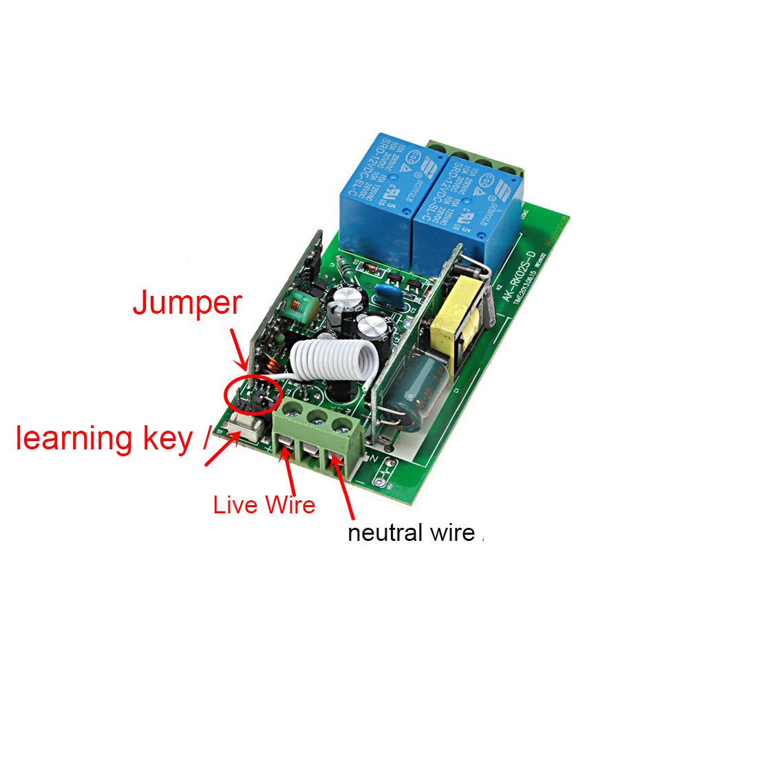 Snapklik.com : 85v 250V 110V 220V 230V AC 2 Channels RF Wireless ...