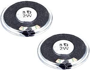 Amazon.co.jp: uxcell オーディオスピーカー DIY対応 定格消費電力2W オーム8Ohm 直径40mm 2個入: DIY・工具・ガーデン