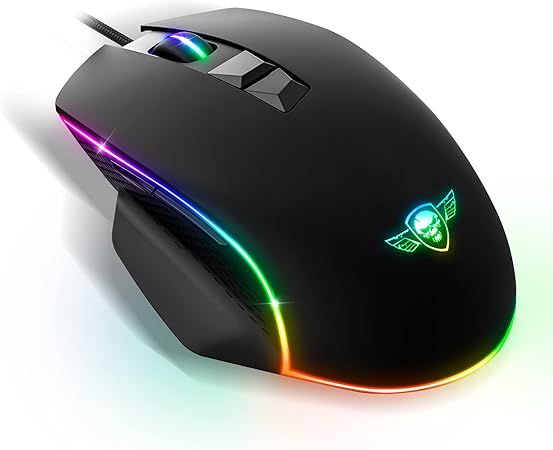 Spirit Of Gamer Pro M1, Wired Gamer Mouse, 7 Programmable Buttons, 8000 ...