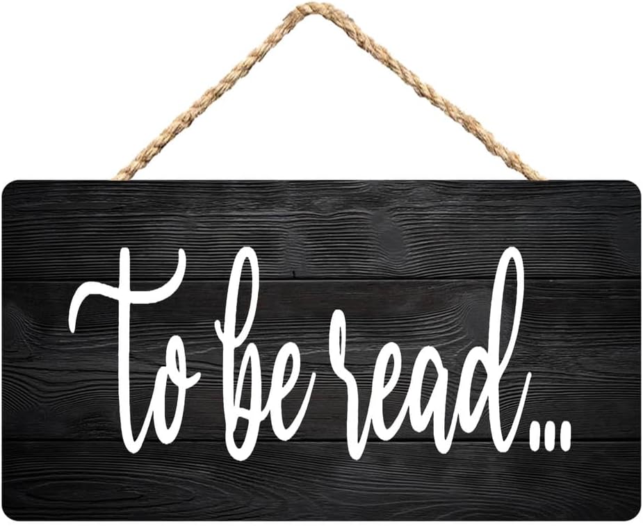 Amazon.com: Rustic To Be Read Wooden Sign Hanging Plaque Farmhouse Home ...