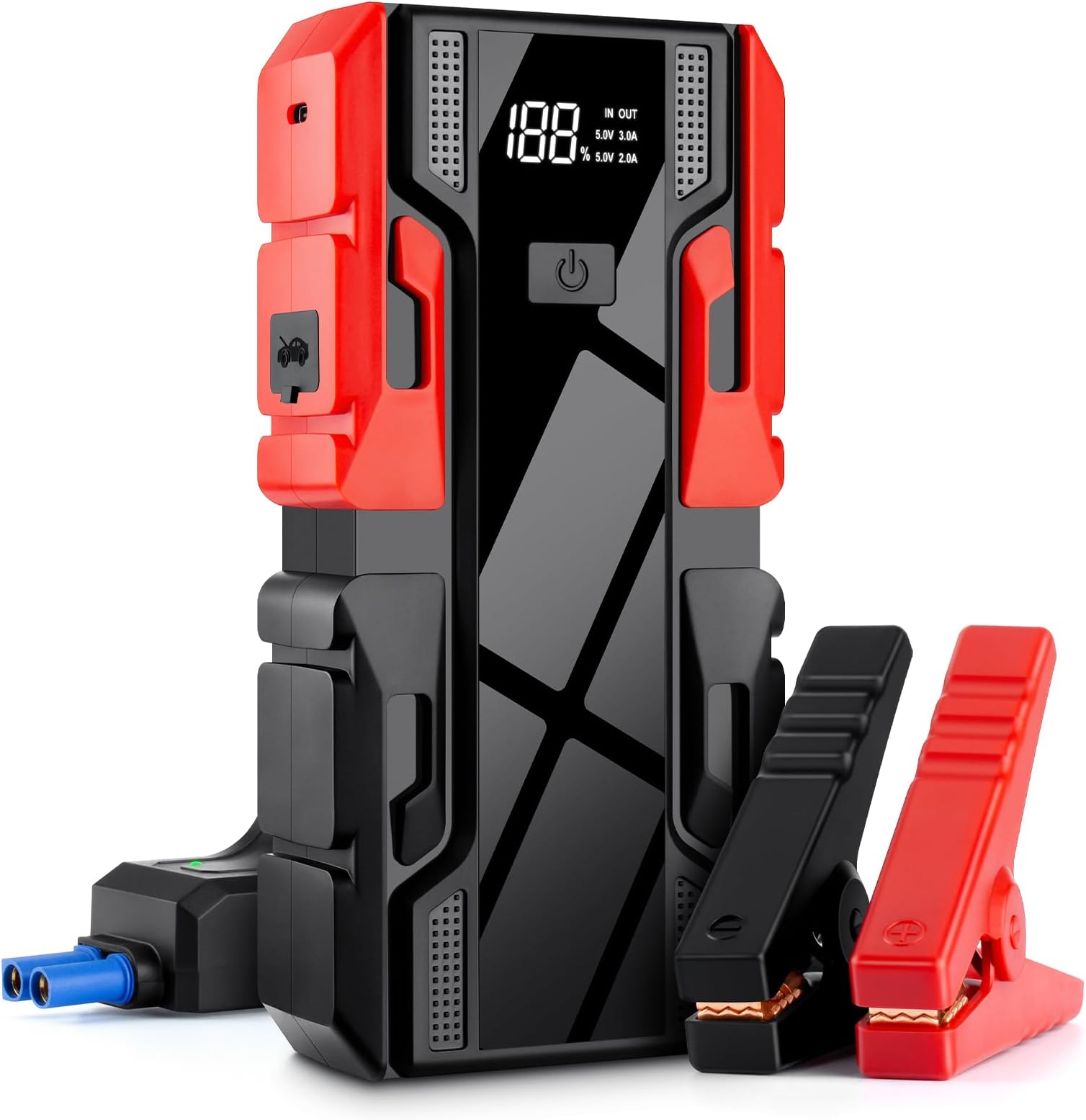 Amazon.com: BvvCee Jump Starter, 4500A Peak 22000mAh Lithium Car Jump ...