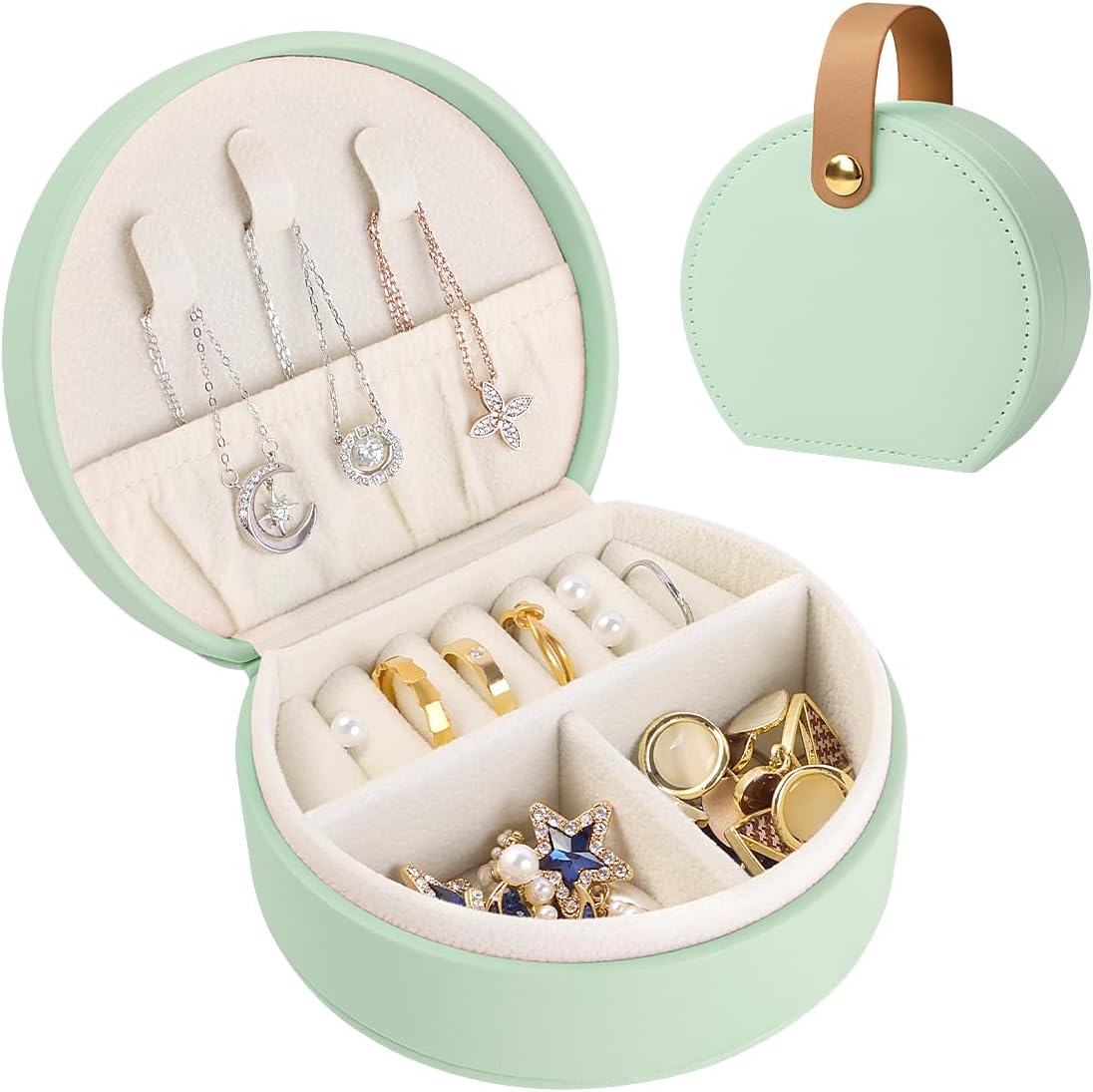 BELICOO Jewellery Box, Travel Jewellery Box for Women Mini Jewelry Box ...