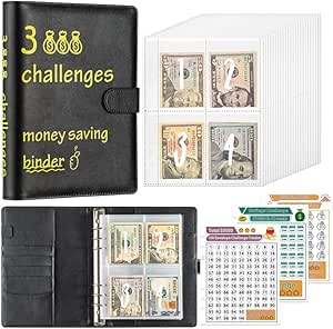 Amazon.com : 100 Envelopes Money Saving Challenge, Savings Book with 3 ...