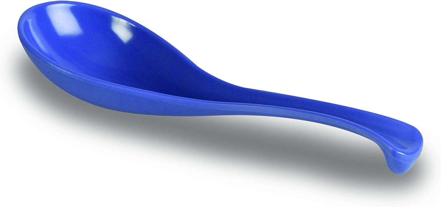 Amazon.com | Serving Spoon, 6-3/8'' X 2'', Solid, Melamine, Blue, Nsf ...