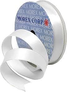 Amazon.com: Morex Ribbon Wired Satin Ribbon, Gift Wrapping, Christmas ...