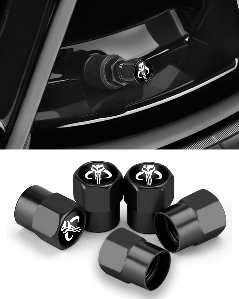 Amazon.com: 5PCS for Star War Mandalorian Tire Valve Stem Caps Metal ...