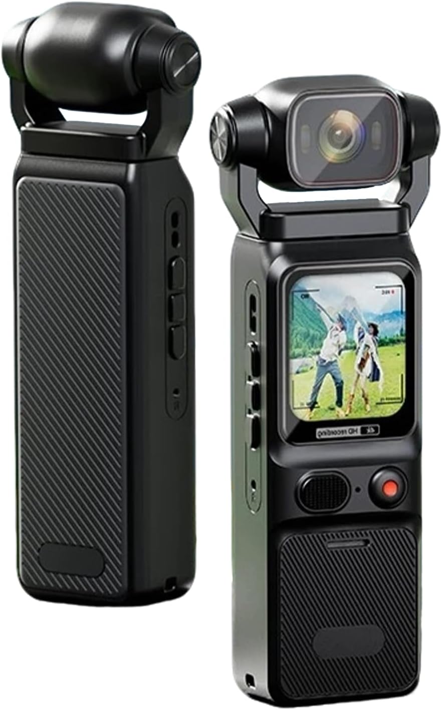 4K Handheld Video Camera with 180 Rotating Head & WiFi, 4K Ultra HD ...