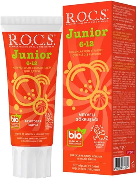 R.O.C.S. (ROCS) Toothpaste Junior (6-12 y.o.) Fruity Rainbow 74 g ...