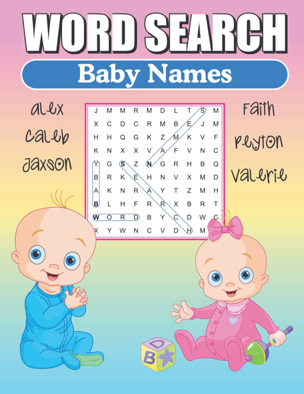 Word Search Baby Names: Word Find Puzzles: Publishing, Greater Heights ...