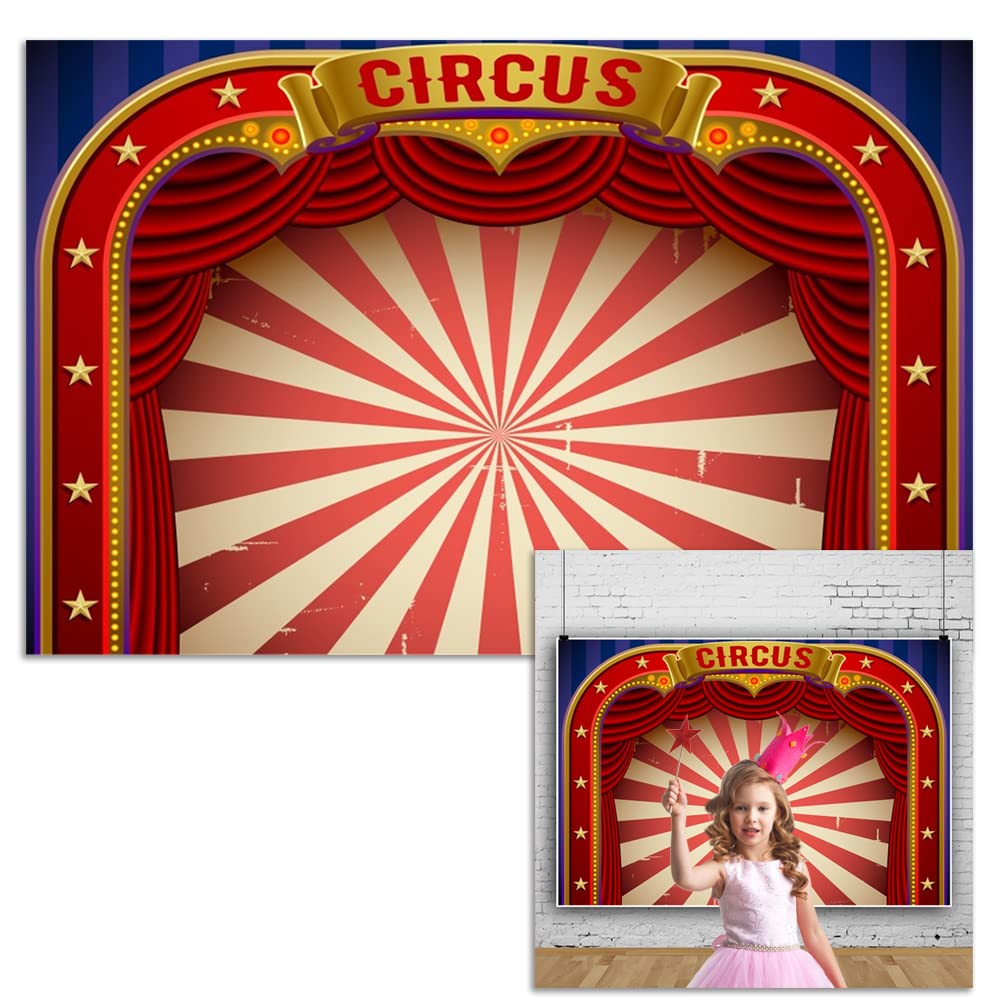 Ofilacircus Backdrop 2 2x1 5m Kids Circus Party Backdrop Carnival ...