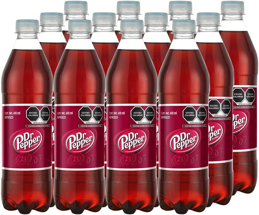 DR PEPPER Botella Pet, 600 mililitros, 12 Pack : Amazon.com.mx ...