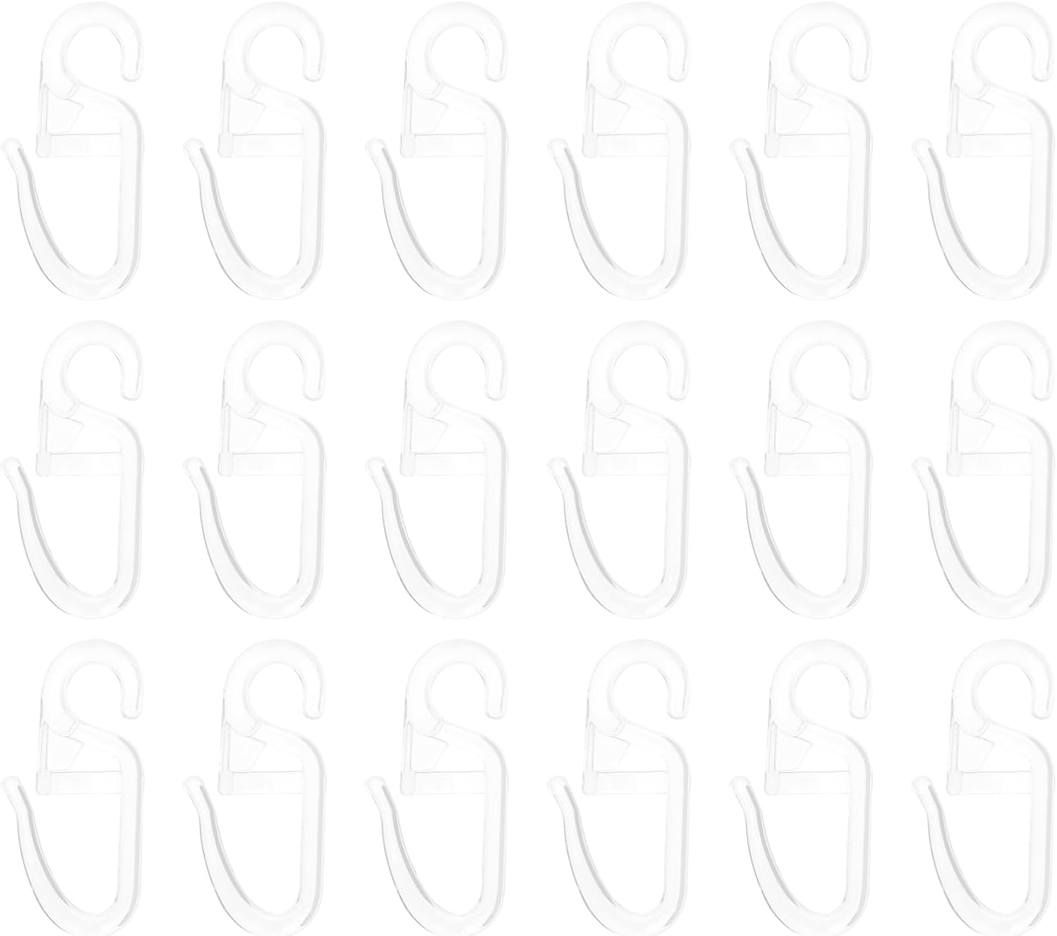 Be In Your Mind 200Pcs Clip Over Hooks Hoist Coil Bayonet Curtain Hook ...