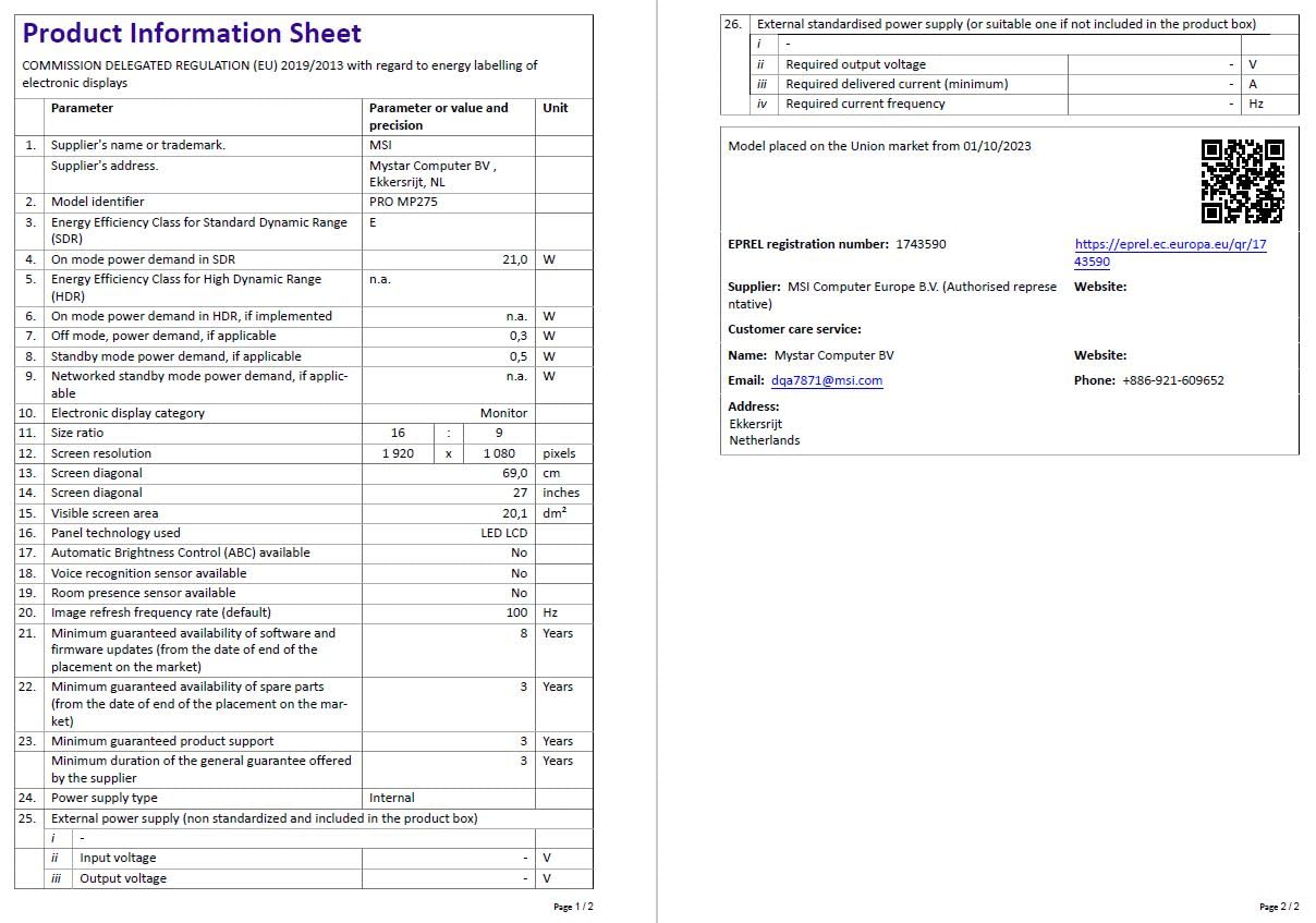 HP EliteDisplay E243 (23.8 inch / Full HD) Business Monitor (HDMI ...