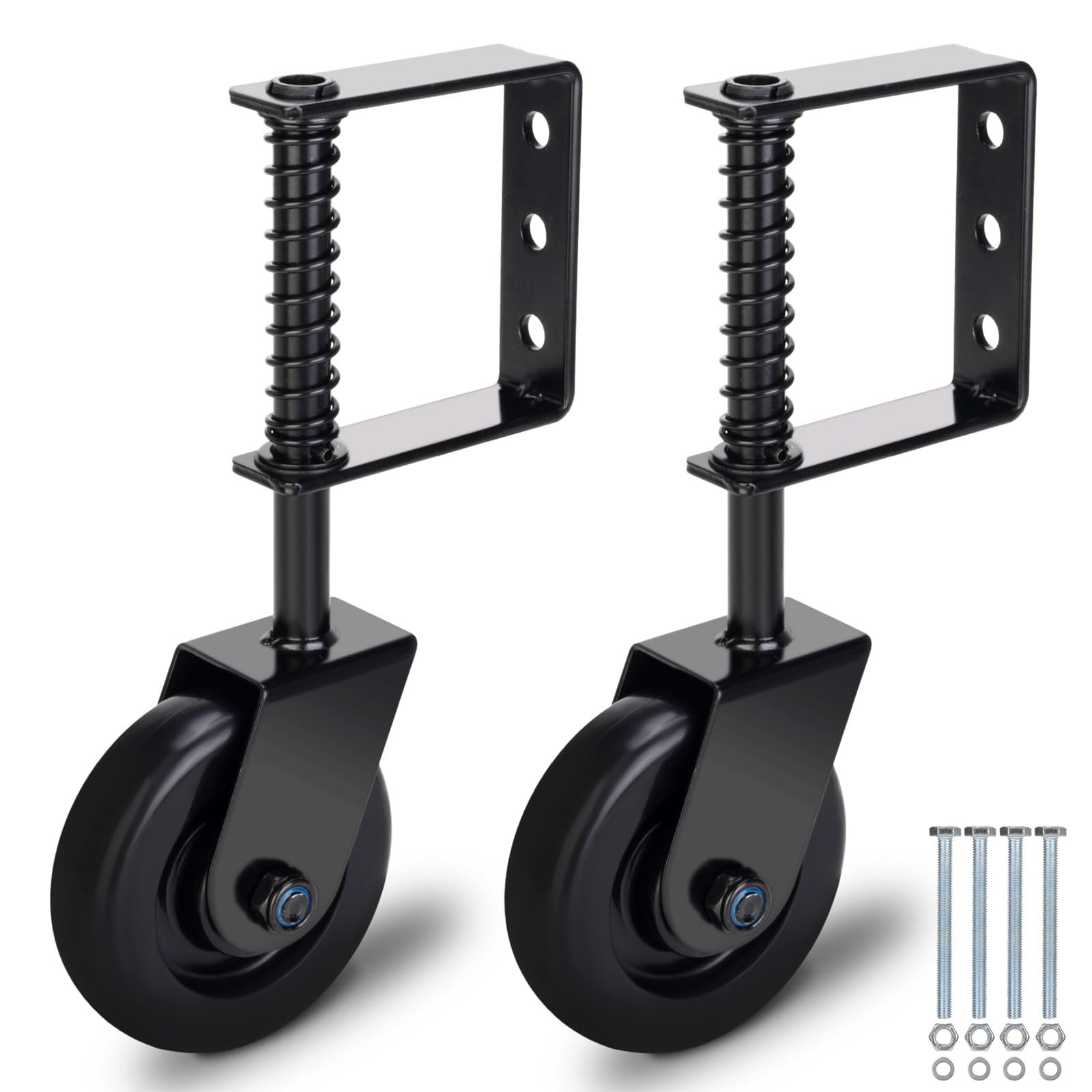 Chain Link Fence 6 Inch Heavy Duty Farm Gate Wheels (2-Pack) - Stop ...