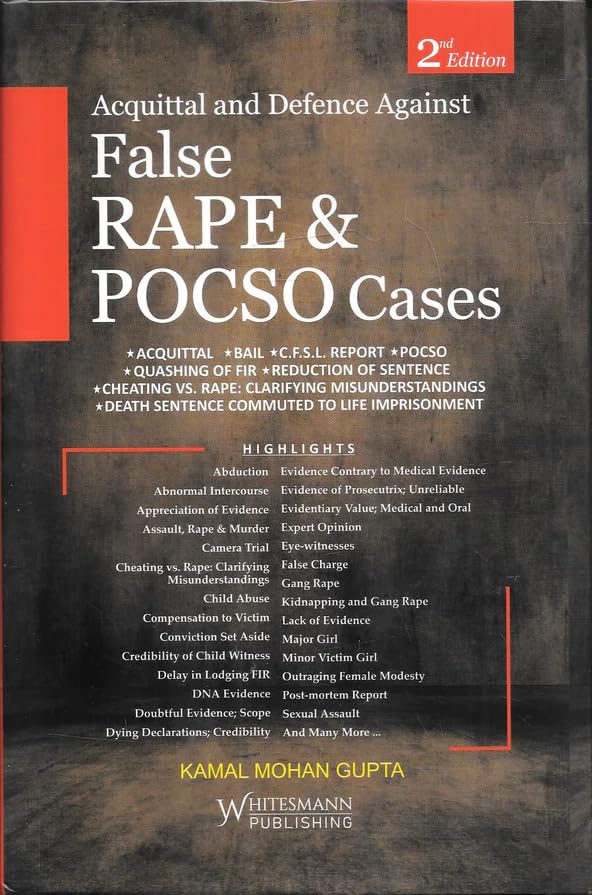 Buy Acquittal and Defence Against False Rape & POCSO Cases By Kamal ...