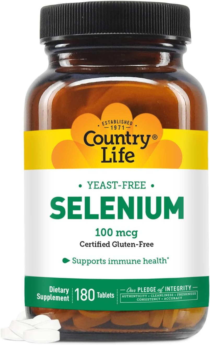 Amazon.com: Solgar Yeast-Free Selenium 100 mcg - 100 Tablets - Supports ...