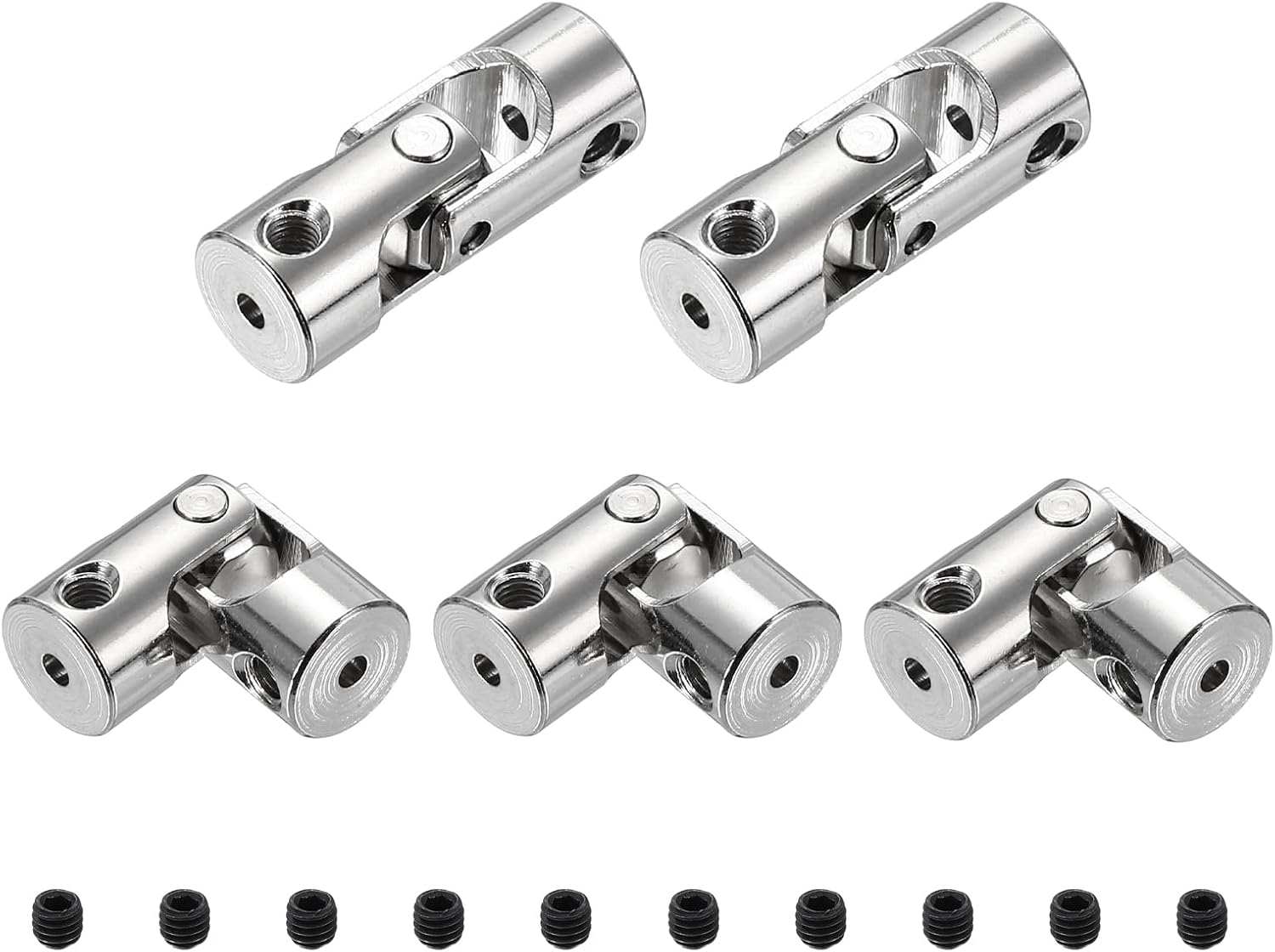 Amazon.com: MECCANIXITY 5pcs Universal Joint Shaft Coupling, 2mm to 2mm ...
