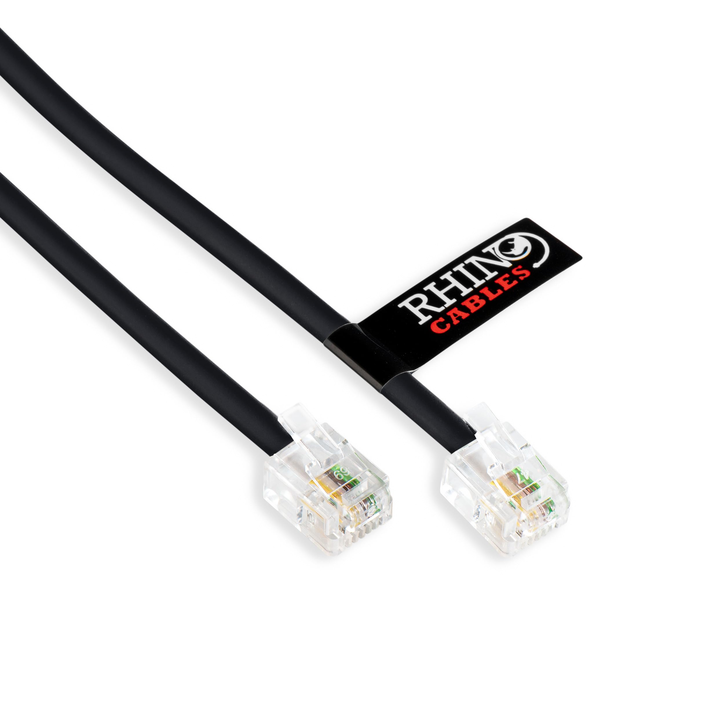 rhinocables ADSL RJ11 Lead High-Speed Internet Cable for BT, Internet ...