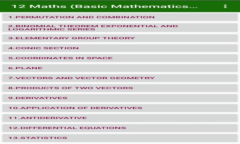 Basic Mathematics 12 Solution - App on Amazon Appstore