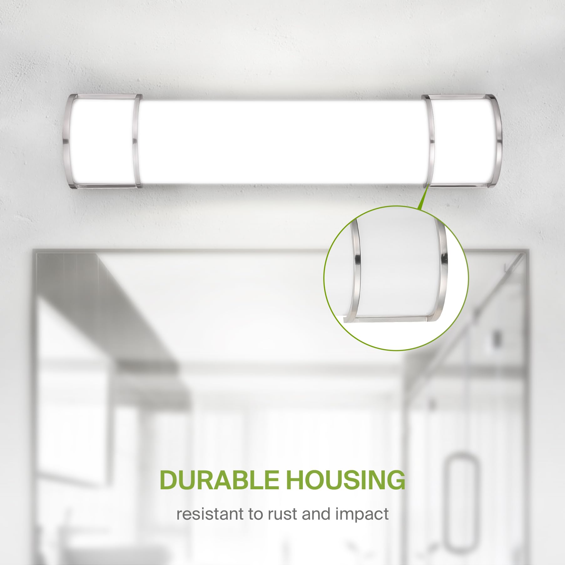 Snapklik.com : ASD LED 24 Inch Flush Mount Vanity Lighting Fixture 25W ...