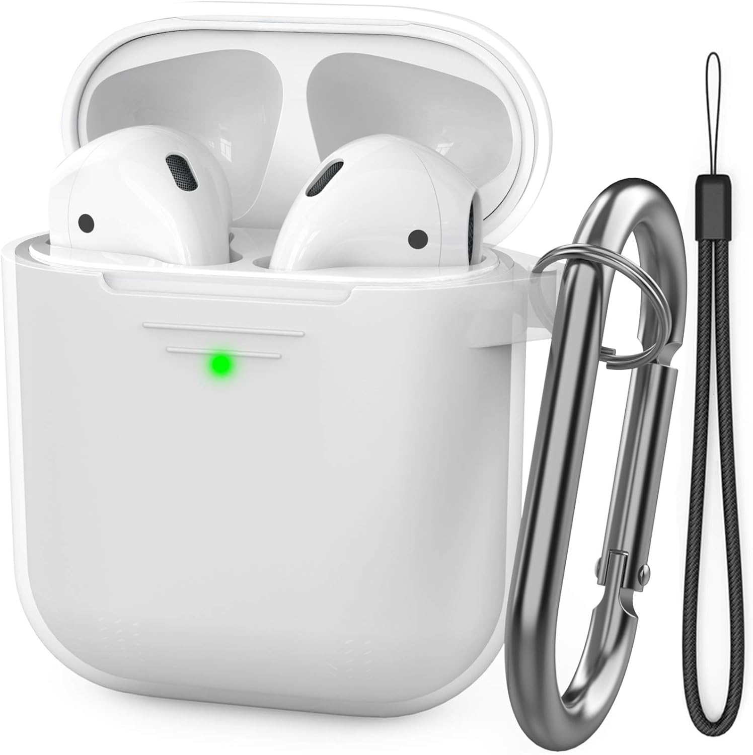 Amazon.com: AhaStyle AirPods Case Plus Hand Strap Silicone Protective ...