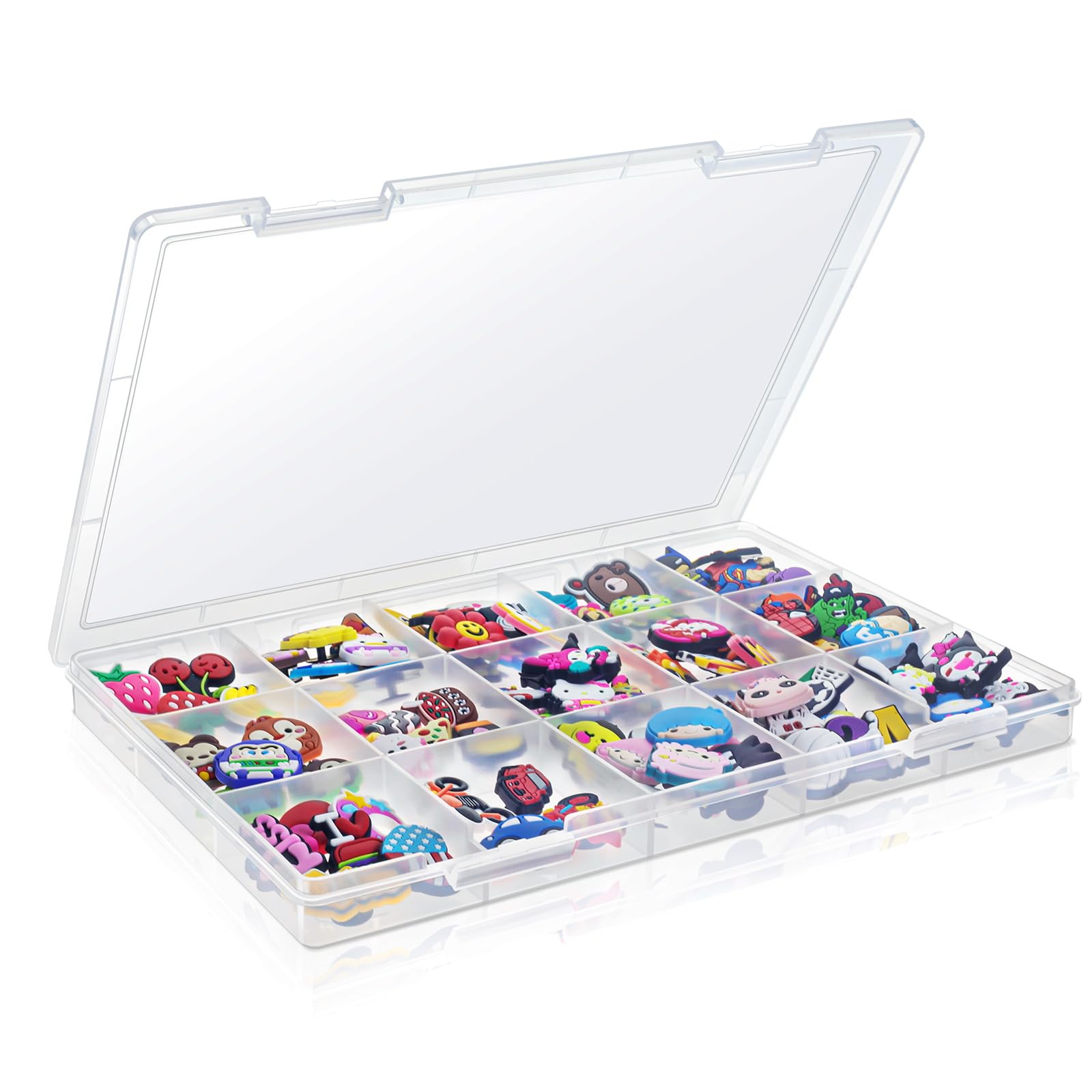 Amazon.com: Shoe Charm Holder, Portable Shoe Decoration Storage Box Fit ...