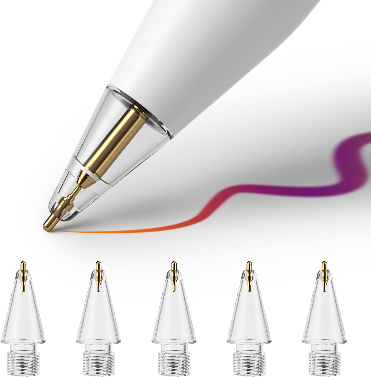 Amazon.com: HanCenDa Upgraded Apple Pencil 1st/2nd Gen Tips, 0.78mm ...