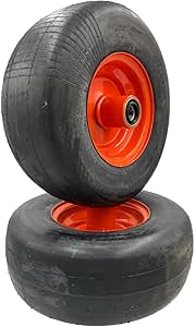 Amazon.com: Hoosier Wheel Set of 2-13x5.00-6 Smooth Wheel Assembly - Compatible with Z411KW ...