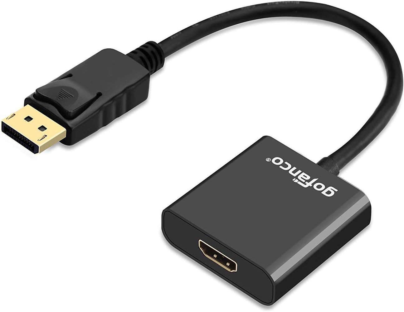 Amazon.com: gofanco DisplayPort to HDMI Adapter - Black Male to Female ...
