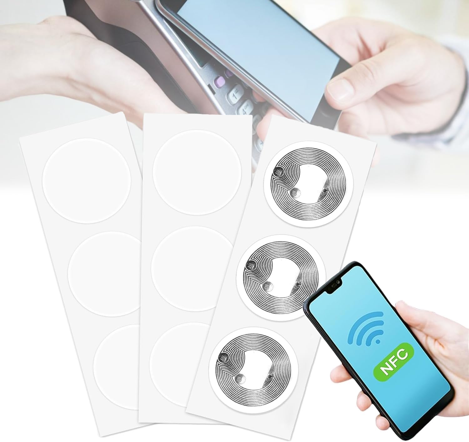 Amazon.com: NFC Tags Stickers - 20pcs Programmable Blank NFC 215 Coin ...