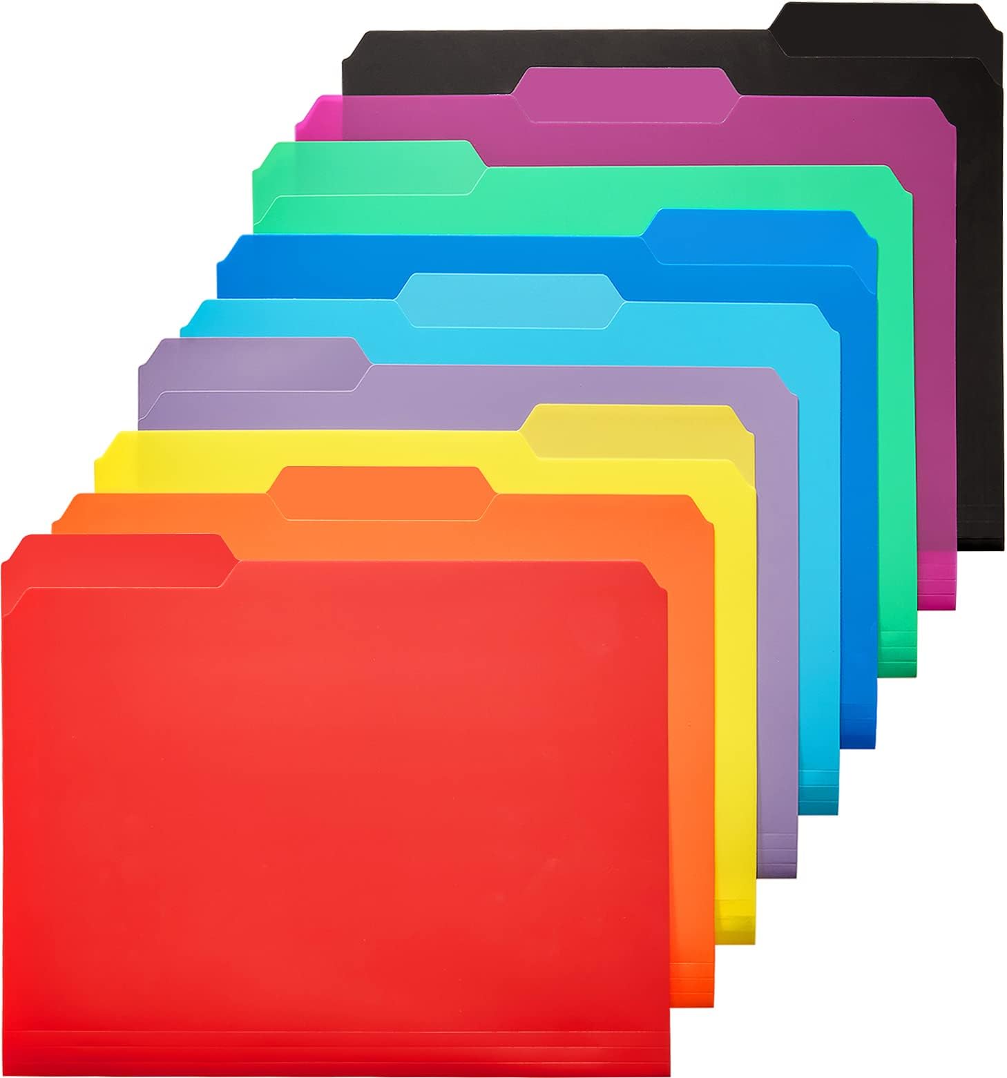Amazon.com : iScholar Assorted Color File Folders, Letter Size, 12 Pack ...