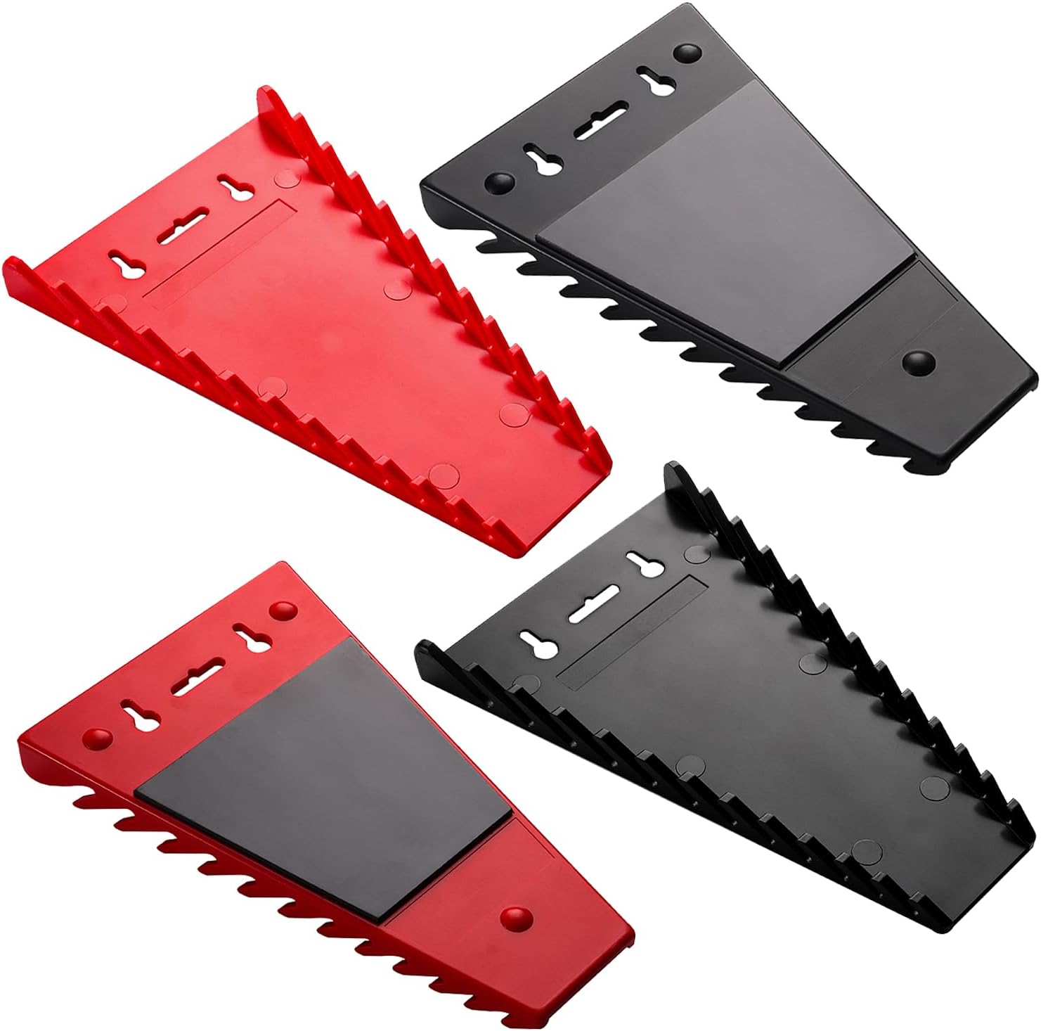 SEDY 14-Slot Magnetic Wrench Organizer Holder - Heavy-Duty Wrench Rack ...