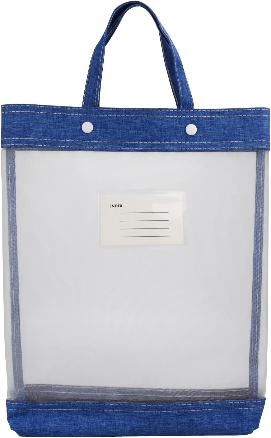 Amazon.com : Enyuwlcm Nylon Document Bag with Handle Light Transparent ...