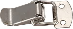 Geynutaly Silver Tone Metal Toggle Draw Latch Straight Loop Catch 1.6 ...