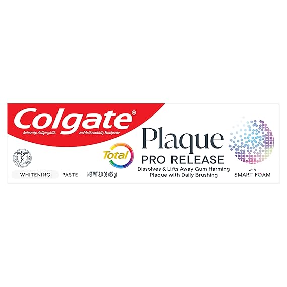 Amazon.com : Colgate Total Plaque Pro Release Whitening Toothpaste ...