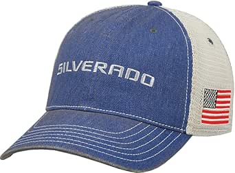 Amazon.com: Chevrolet Silverado Denim Mesh Hat : Automotive