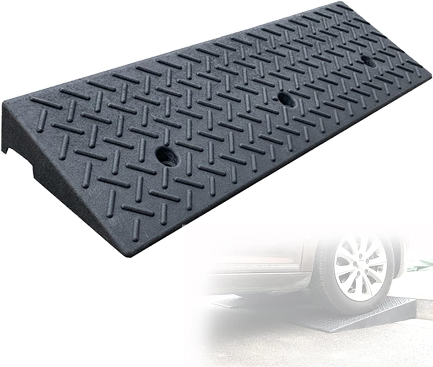 Amazon.com: WORDFUN Driveway Curb Ramps, Door Step Ramp Plastic ...