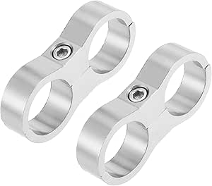 X AUTOHAUX 2pcs Car AN12 24mm Hose Separator Clamp Oil Line Brake Line ...