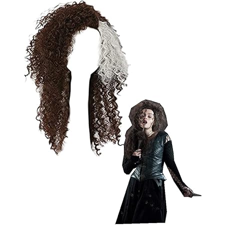 Amazon.com: Lucoacos Bellatrix Lestrange Wig Women's Dark Brown Long ...