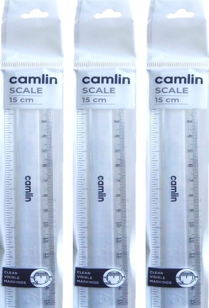 Camlin Scale 15 Cm (Pack Of 3) : Amazon.in: Office Products