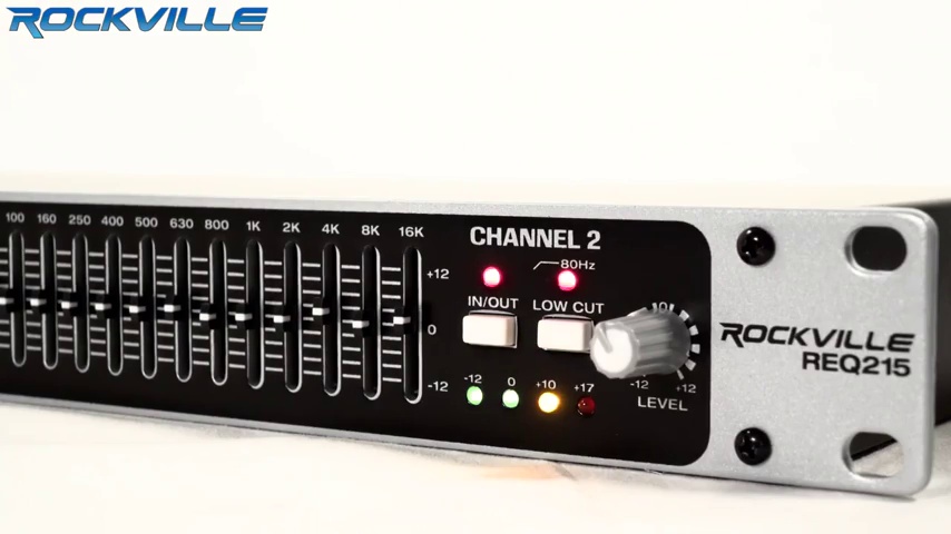 Watch Rockville REQ215 Dual 15 Band 1/3 Octave Graphic Equalizer with ...