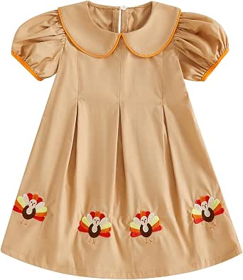 Amazon.com: CREAIRY Toddler Baby Girl Thanksgiving Outfit Turkey ...
