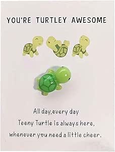 Amazon.com: Pxiryanlow Green Handmade Emotional Support,You're Turtley ...