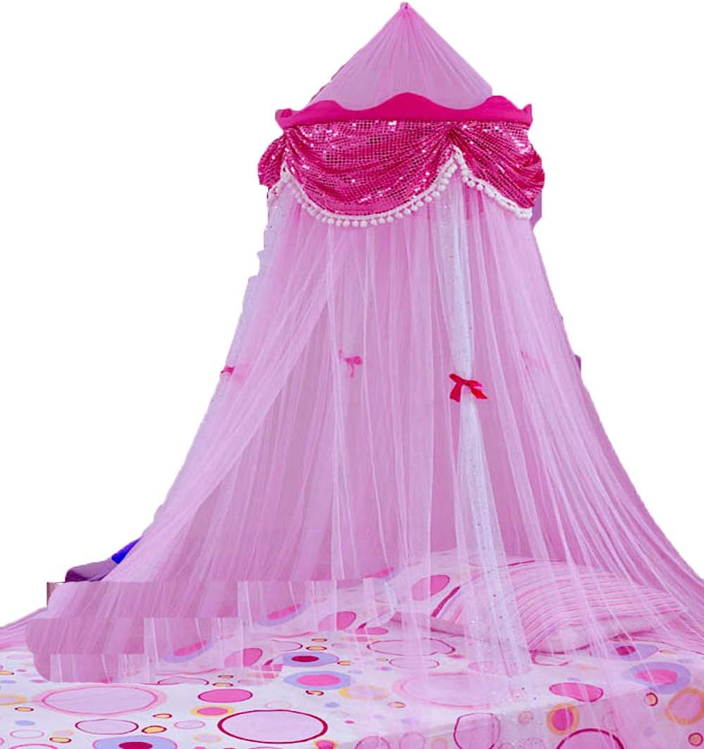 Amazon.com: Princess Canopy with Sequins By Sid Trading : Home & Kitchen
