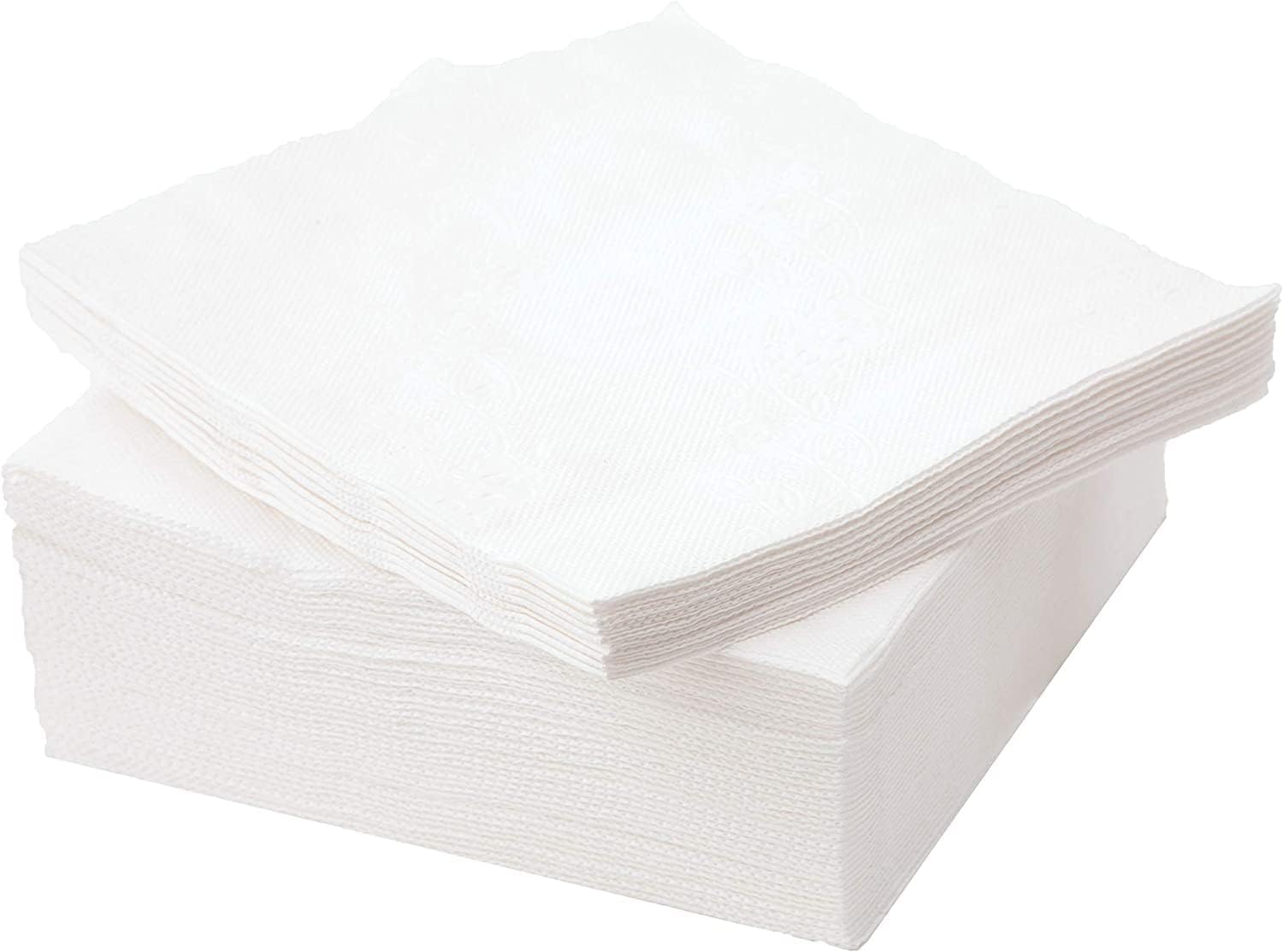 5000 Sheets 1 Ply – Square Napkins White Paper Soft Easy Absorbing ...